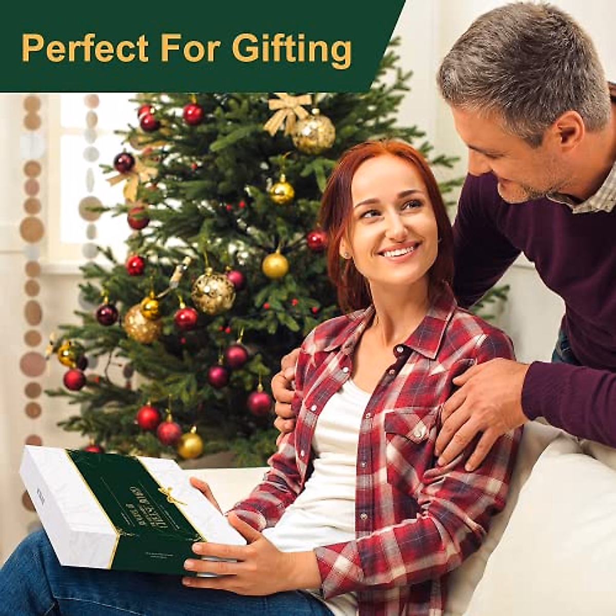 ROCIRLAB Bamboo Charcuterie Boards (25"×12"×1.3") and Knife Set for Outdoor & Kitchen, Unique Women Gifts for Christmas, Wedding, Thanksgiving, Anniversary, House Warming Gifts New Home…