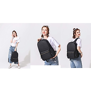 Abshoo Lightweight Classic Nylon Daypack Waterproof Womens School Backpack For Teen Girls Bookbag (Black)