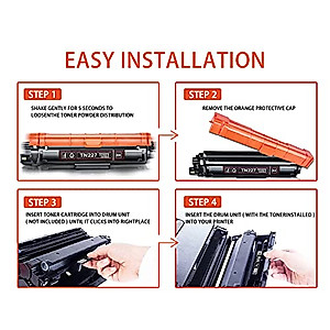 Ledes 4 Pack of TN227 TN223 Toner Cartridge Replacement for Brother MFC-L3710CW MFC-L3750CDW MFC-L3770CDW HL-L3210CW HL-L3230CDW Printer(Black Cyan Magenta Yellow