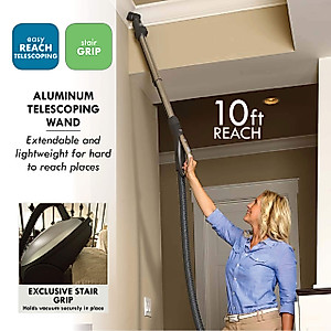 Kenmore Elite 81714 Pet Friendly Ultra Plush Lightweight Bagged Canister Vacuum with Pet PowerMate, HEPA, Extended Telescoping Wand, Retractable Cord, and 3 Cleaning Tools-Champagne