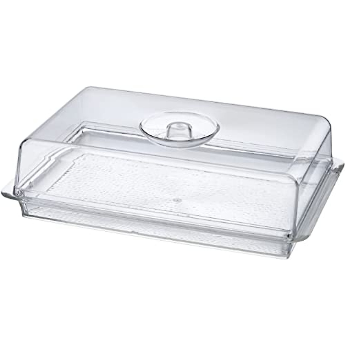 Rectangular Acrylic Tray & Dome Lid, Clear, 1 Pc