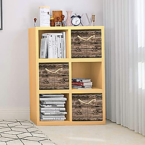 Livememory Cube Storage Bins, Fabric Storage Cubes Foldable Cube Organizer Bins for Cube Organizers(11"x11"x11") 4 Packs