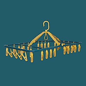 Cabilock Multipurpose Hanger Folding Hangers Pants Rack Hanger Foldable Garment Rack Wall Hangers for Clothes Multipurpose Clothes Hanger Plastic Hanger Drying Rack Coat Hanger to Rotate