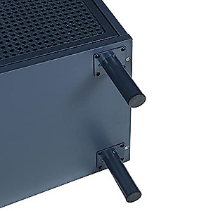 LEVNARY Sideboard Buffet Cabinet, Storage Cabinet with 3 Drawers and 3 Doors, Accent Console Table with Adjustable Shelves, Media Entertainment Center for Kitchen Living Room Entryway (Blue)