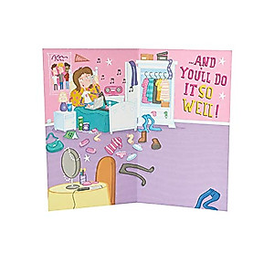 UK Greetings 13th Birthday Card - Birthday Card 13 Year Old Girl - Teenager Birthday Card, pink|yellow|peach|beige