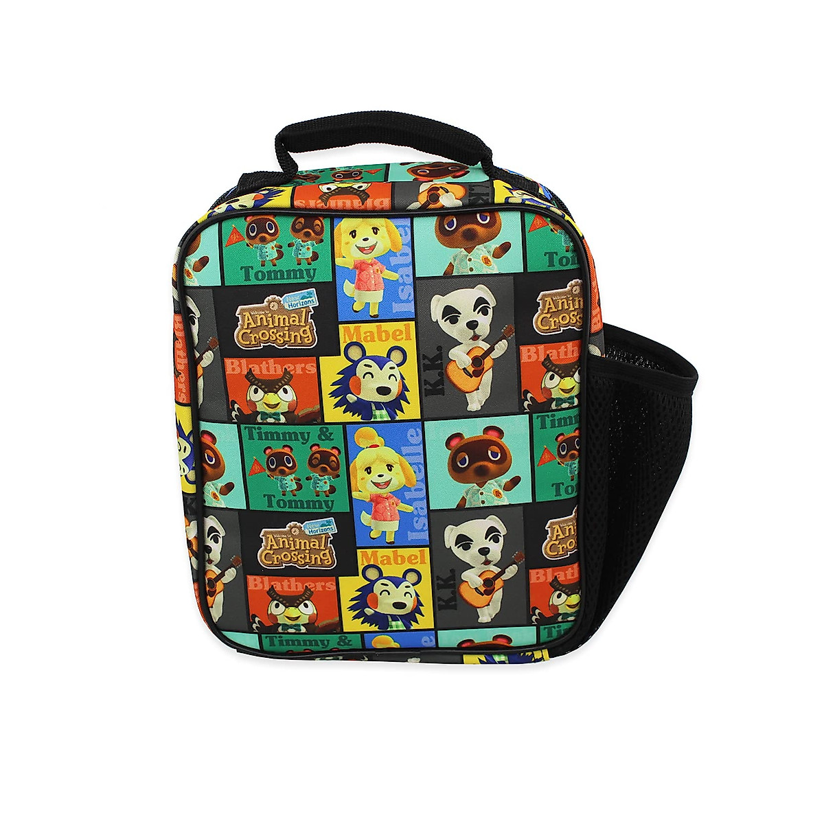 Nintendo Animal Crossing Kids Soft Insulated School Lunch Box (One Size, Black)