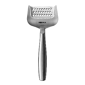 Boska Stainless Steel Grater - Cheese Grater Copenhagen Best for Hard Cheese, Citrus, and Vegetables - Multifunctional Rust-Proof Shredder - Manual Handheld - 10 Year Warranty