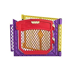 Toddleroo by North States Superyard Colorplay Ultimate 2 Panel Extension, Made in USA: Increases play space up to 34.4 sq. ft. (Adds 64", Multicolor)