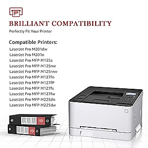 Toner Kingdom Compatible Toner Cartridges Replacement for HP 83A CF283A 83X CF283X for HP Laserjet Pro MFP M127fw M125nw M125a M127fn M201n M201dw M225dn M225dw Printer(Black, 4-Pack)