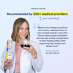 Cheers Restore | Supplement with DHM + L-Cysteine | Feel Better After Drinking & Support Your Liver | 12 Doses | Dihydromyricetin, Cysteine, Prickly Pear, B-Vitamins, Ginger