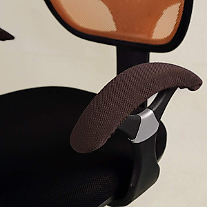 Gatuida Office Supplies 2Pcs Office Chair Armrest Covers,Armrest Slipcover Pads,Thickened Office Computer Chair Armrest Covers, Elastic Band Chair Arm Rest Sleeves (Coffee) Arm Rest Slipcovers