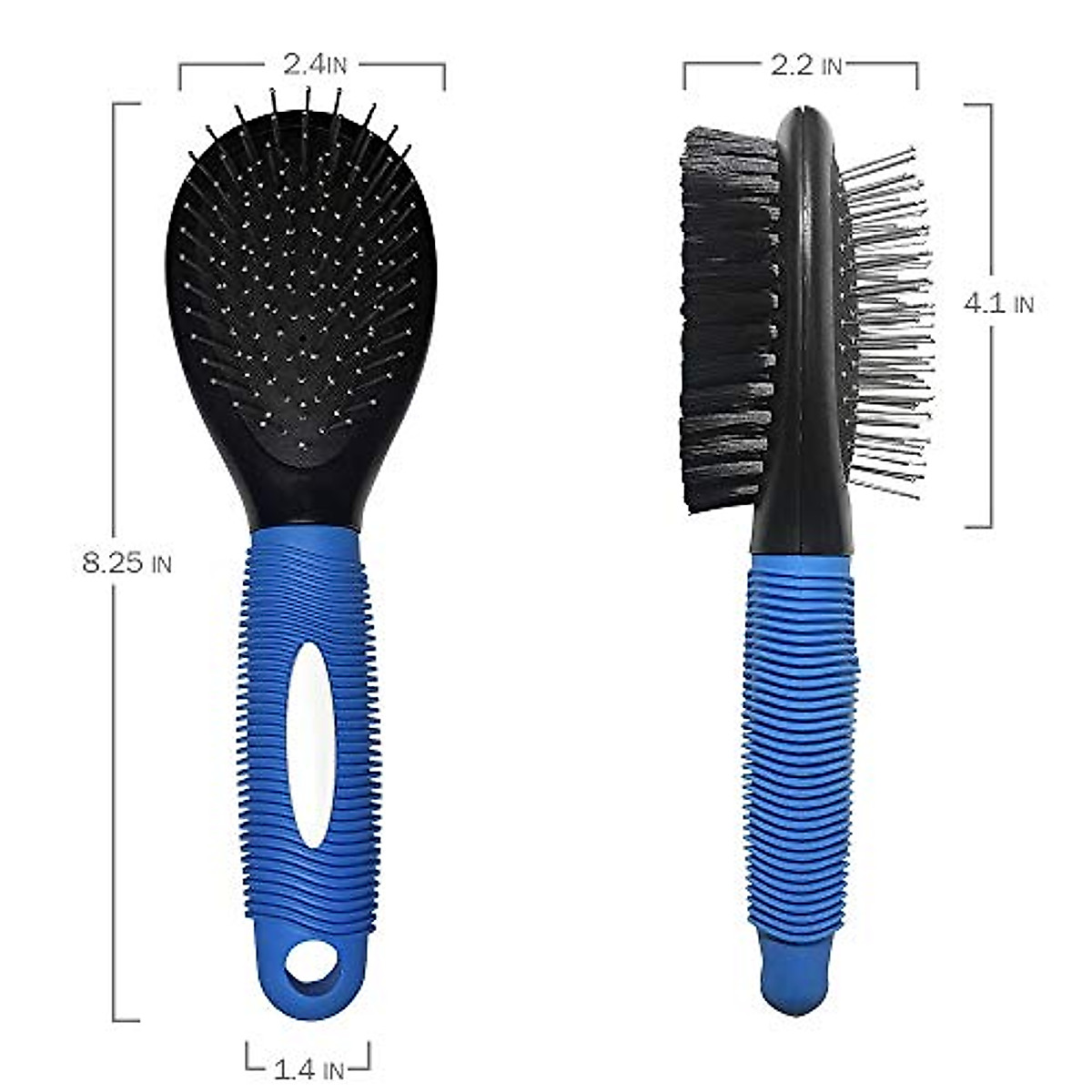 BV Dog Brush and Cat Brush, Pet Grooming Comb, 2 Sided Bristle and Pin for Long and Short Hair Dog, Removing Shedding Hair
