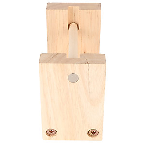 Shipenophy Crochet Yarn Holder, Solidwood Yarn Ball Holder Sturdy Durable Rotatable 5.1in Long Smoothing for Knitting