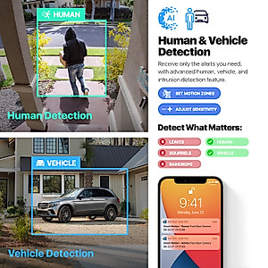 Amcrest 2MP Outdoor PTZ POE + IP Camera Pan Tilt Zoom (Optical 25x Motorized) POE+ Camera Security Speed Dome, CMOS Image Sensor, 328ft Night Vision, POE+ (802.3at) F1.6, IP66, IP2M-863EW-AI-V2