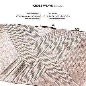 Lanpet Women's Evening Clutch Bags Silk Satin Party Handbags Bridal Wedding Purses with Tassel Pendant