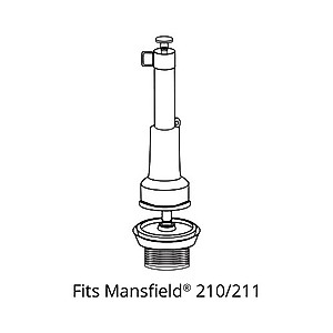 Korky 427BP Flush Valve Seal For Mansfield 210 and 211 Toilet Repairs , Red