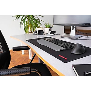 CHERRY KC 4500 Ergo, International Layout, QWERTY Keyboard, Ergonomic Keyboard, with Padded Palm Rest, Wired Keyboard, Black
