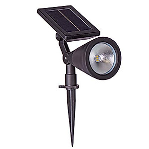 Sterno Home GL40460 Outdoor Solar LED Black Light Kit, Ground or Wall Mountable, Landscape Waterproof Security Lighting with Adjustable Spotlight for Patio, Porch, Deck, Garden, Pool - 2 Pack