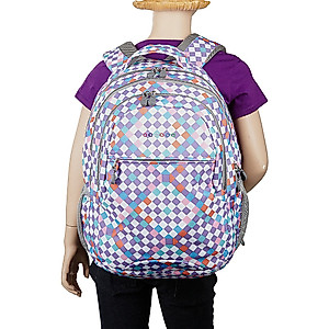 J World New York Cornelia School Backpack for Kids. Cute Womens Laptop Bookbag, Dandelion, 18 X 12.5 X 8 (H X W X D)