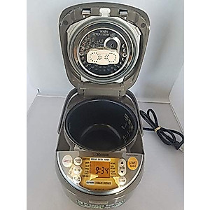 Zojirushi NP-NWC10XB Pressure Induction Heating Rice Cooker & Warmer, 5.5 Cup, Stainless Black, Made in Japan & CV-JAC40XB Water Boiler & Warmer, 4.0-Liter, Stainless Black