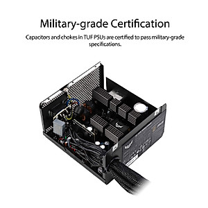 ASUS TUF GAMING 550W Bronze PSU, Power Supply(Axial-tech fan design, Dual Ball Fan Bearings, 0dB Technology, 80 PLUS Bronze Certification, 80cm 8-pin CPU Connector, 6-year Warranty)