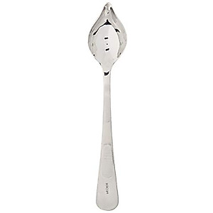 Mercer Culinary 18-8 Stainless Steel Petite Saucier Spoon with Spout, .4 oz, Silver