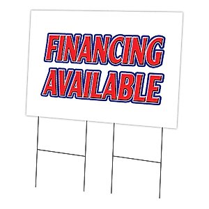 Financing Available 24" x 36" Yard Sign & Stake | Advertise Your Business | Stake Included Image On Front Only | Made in The USA