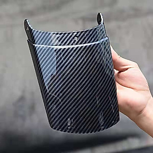 Motorbike Fender Extension Cover, Zcargel Plastic Extended Water Flap Splash Cover Motorcycle Modification Accessories Mud Tile Cover Carbon Fiber Fit For Most Motorcycle 21Cm X 12.5Cm