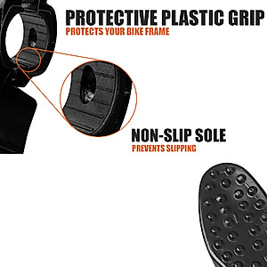 BV Bike Kickstand - Lightweight Aluminum Alloy Rear Side Kick Stand for 24-28" Bikes - Tool-Free Installation, Suitable for All Bikes and Terrains