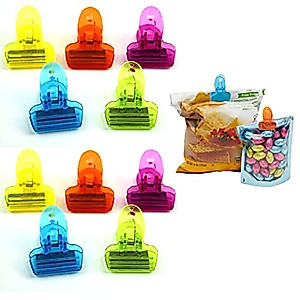 10 Pc Magnetic Clips Chip Seal Snack Food Storage Bag Clamps Multi Purpose Craft
