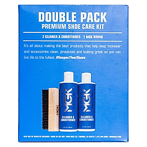 Shoe MGK Double Pack XL - Shoe Cleaning Kit Bundle for White, Athletic, and Leather Shoes