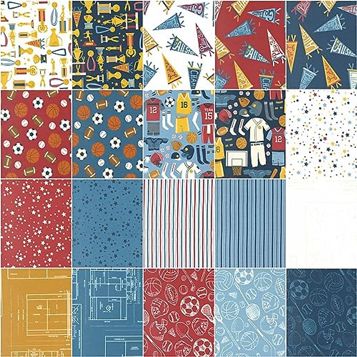 Stacy Iest HSU All Star Jelly Roll 40 2.5-inch Strips Moda Fabrics 20850JR