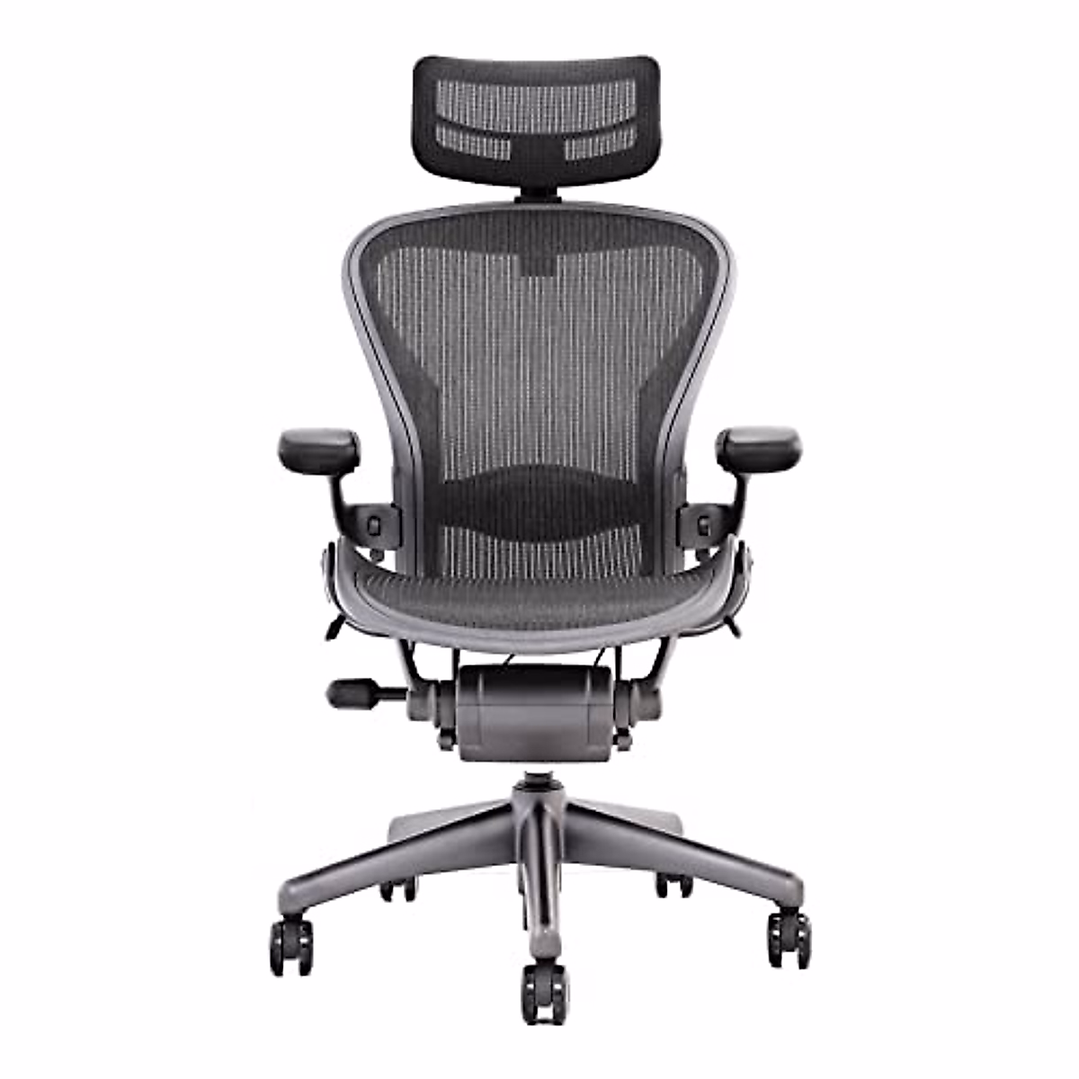Open Box Herman Miller Aeron Fully Loaded, Adjustable Headrest, Aluminum