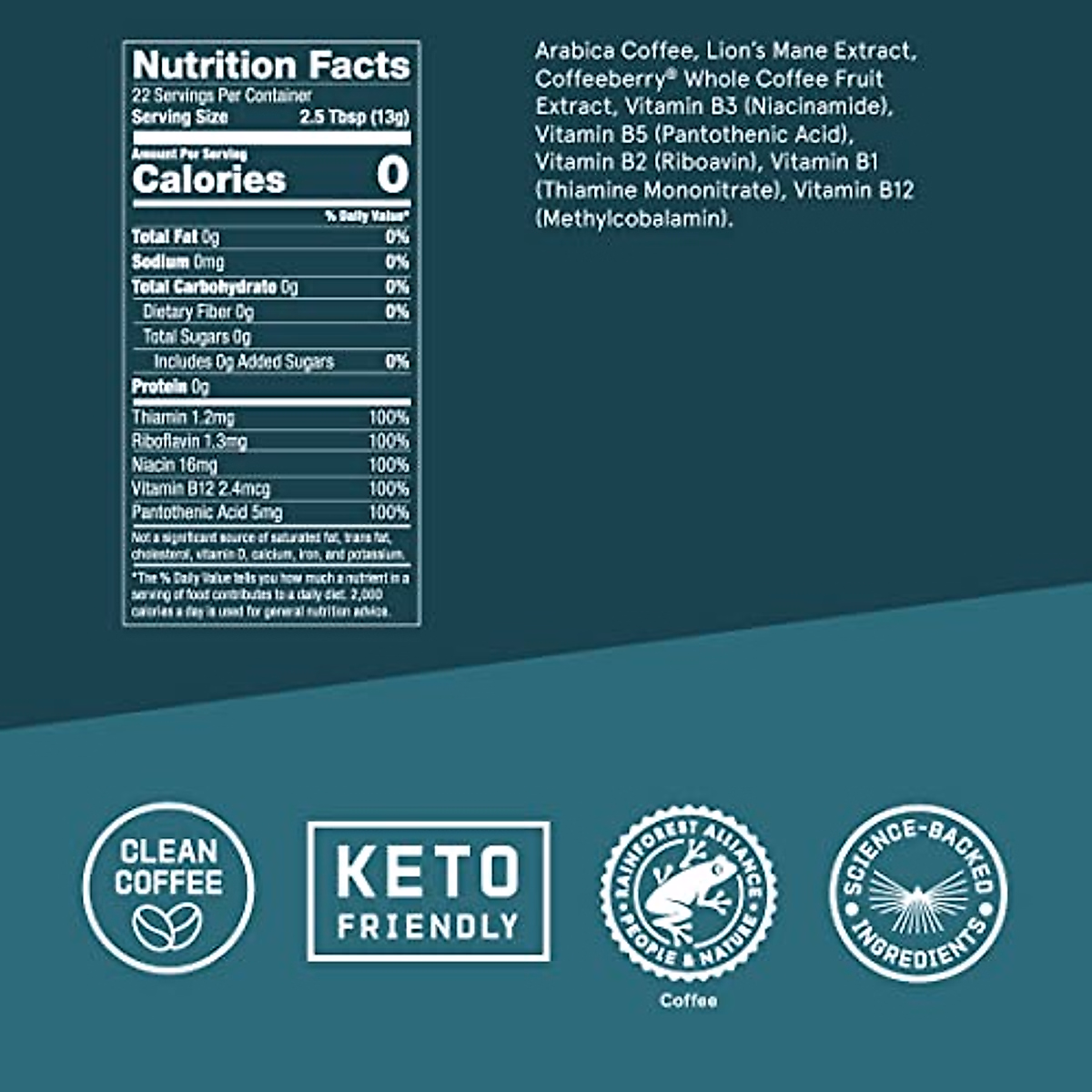 Bulletproof The High Achiever Ground Coffee, 10 Ounces, Medium-Dark Roast Enhanced Coffee