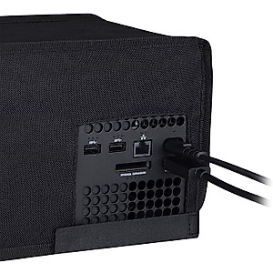 Dust Cover for Xbox Series X Console, Wanty Black Nylon Horizontal Dust Cover Anti Scratch Waterproof Cover Sleeve for Xbox Series X Console