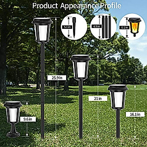 Keenstone Solar Lights, Waterproof Solar Torch Lights with Flickering Dancing Flame, 4 Lighting Effects Auto On/Off Outdoor Decorative Lighting for Holiday Party Pool Yard Decor Christmas Gift 2 Pack