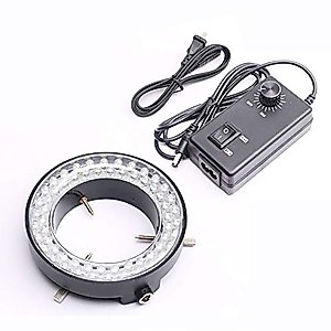 DEVMO 60-LED Adjustable Ring Light Illuminator Lamp for Stereo Zoom Microscope