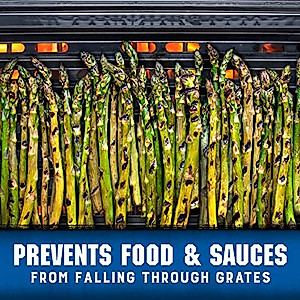 Kingsford Grilling Fish & Veggie Griller, Non-Stick Aluminum Grill Liner, Prevents Food from Falling through Grill Grates, 16" x 11.75" x 0.88", Pack of 4, Model: 6119994300