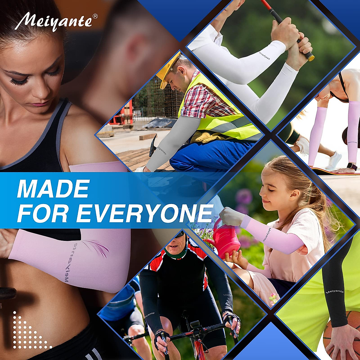 Arm Sleeves for Men and Women – Tattoo Cover Up, Sun Protection - Cooling UPF 50 Compression - Basketball, Running Youth Boys Girl Stocking Stuffer For Men Women Kids