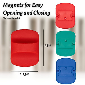 Magnetic slider compatible with Yeti - magnetic slider replacement, compatible with all Yeti magnetic lids (6 pack)