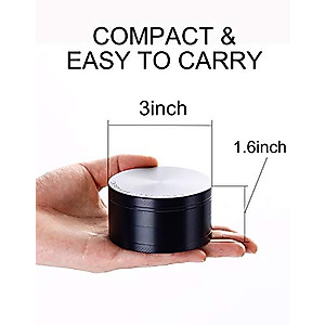 Shnlie Spice Grinder - Silver, 3inch