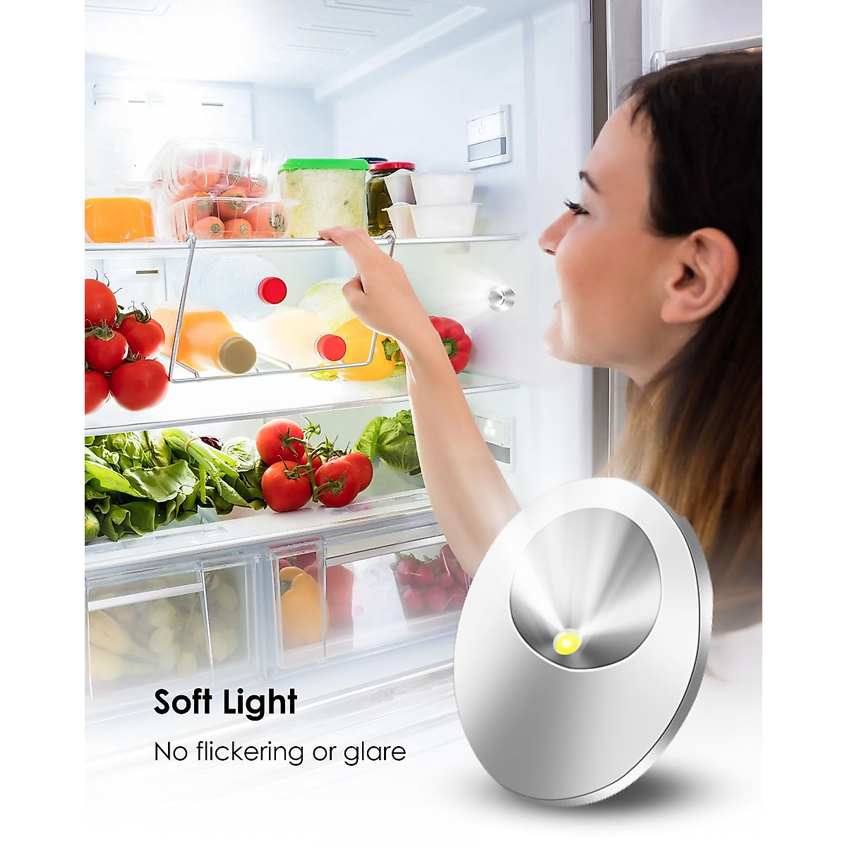 WR55X11132 Refrigerator LED Light and Cover Assembly Compatible with Ge Refrigerator, Replace WR55X26487 WR55X30603 WR55X30602 WR55X26486, 2 Pack