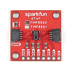 SparkFun Qwiic dToF Imager - TMF8821-5000mm Detection Range - 3x3-4x4-3x6 multizone Output Data - Very Wide dynamically Adjustable Field of View - VCSEL - TDC - histogram Technology - LDAF