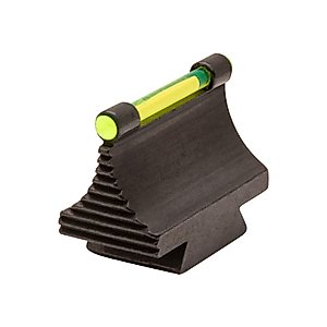 Truglo 3/8-Inch Dovetail Front Steel Gun Sight Replacement Fiber Optic Ramp Sight - .500", Green