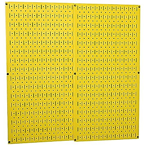 Wall Control Yellow Metal Pegboard 2 Pack