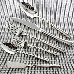 36 Piece Silverware Set with Placemat,MASALACO 6-Piece Stainless Steel Cutlery Set-Knife Fork Butter Knife and Spoon,Mirror Finish,Suitable for Home Restaurant Hotel Kitchen Utensils,Dishwasher Safe