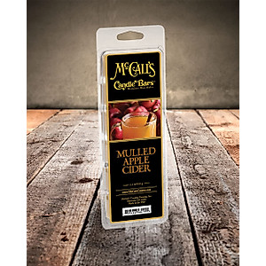 McCall's Candle Bars | Mulled Apple Cider | Highly Scented & Long Lasting | Premium Wax & Fragrance | Made in The USA | 5.5 oz
