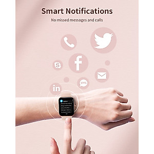 Gydom Smart Watch for Women Men,1.69" Smart Fitness Tracker Watch Blood Oxygen Heart Rate Stress Sleep Monitor Pedometer Watch 5ATM Waterproof Activity Tracker Smartwatch for Android iOS Phone