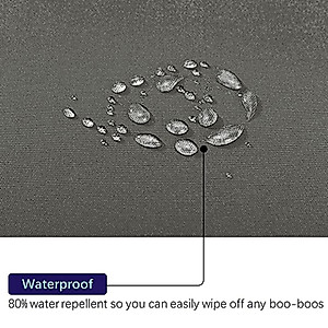 idee-home Outdoor Pillows for Patio Furniture, Outdoor Pillows Set of 2 with Inserts Included, Waterproof Outdoor Throw Pillow with Inners 18x18 inch Outside, Outdoor Decorative Pillow Cases