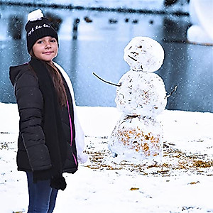 Swak Girls Hat,Scarf & Glove Set-Kids Cold Weather Winter Accessories-Childrens 3 Pc Beanie set-Big Girls Hat Scarves & Glove